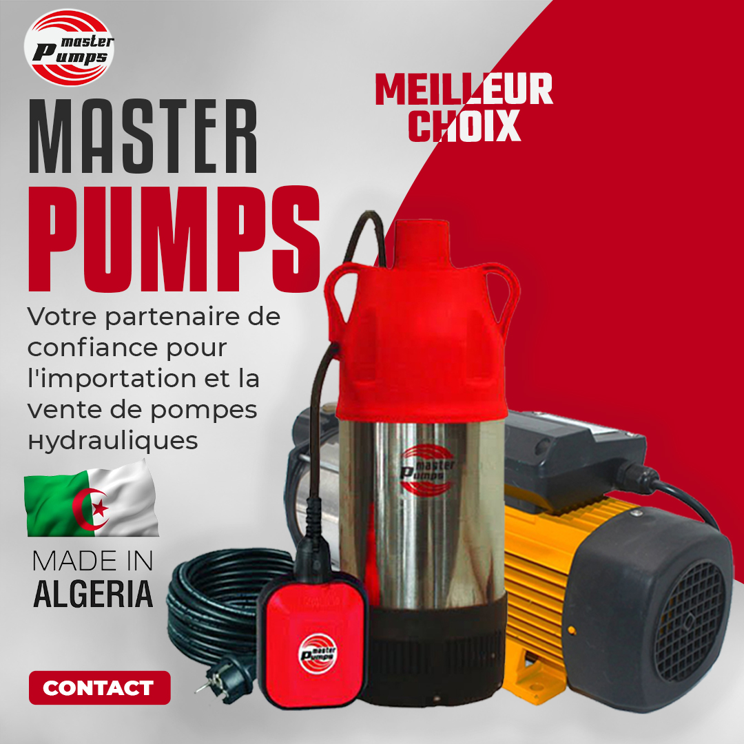 MASTER PUMPS – Fabrication de pompes Hydrauliques en Algérie